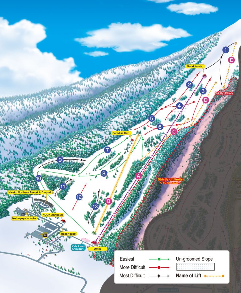 NISEKO Trail Map | JELCY